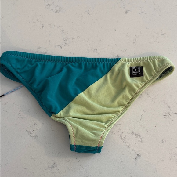 Jolyn Clothing | Swim | Jolyn Twotone Teal And Yellow Bikini Swim ...